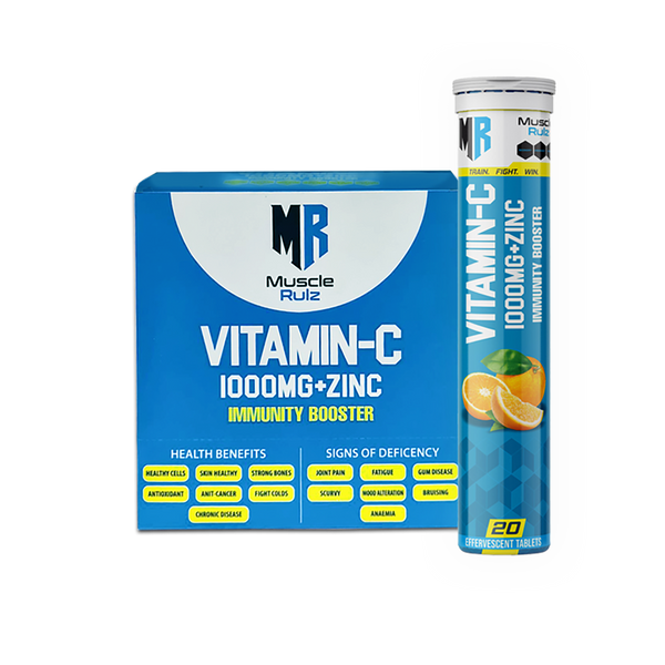 Vitamin C 1000mg Zinc Effervescent Muscle Rulz Store
